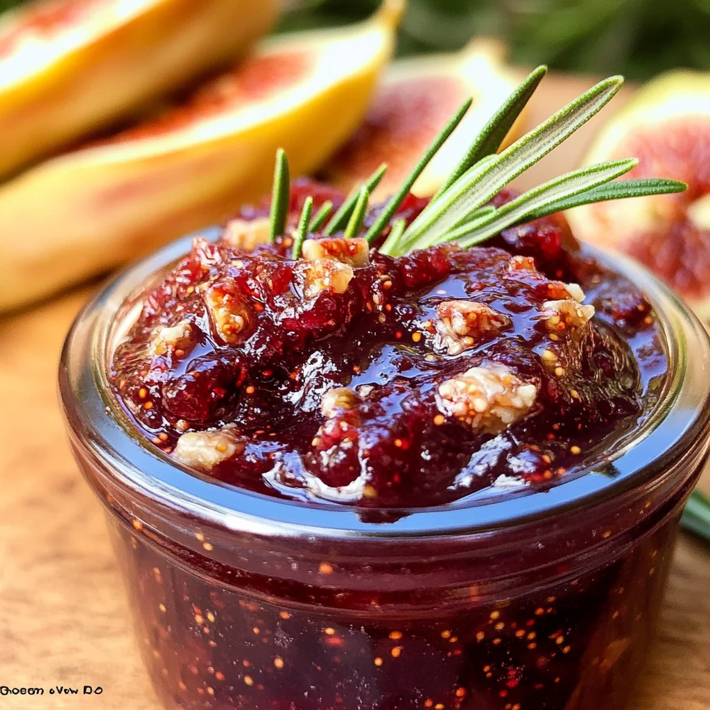 Fig Rosemary and Red Wine Jam