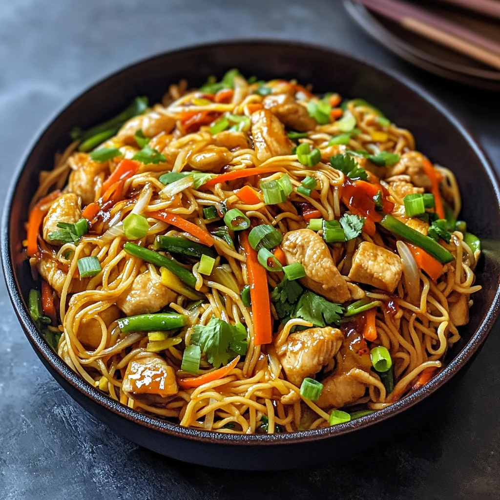Homemade Chicken Chow Mein with the Best Chow Mein Sauce