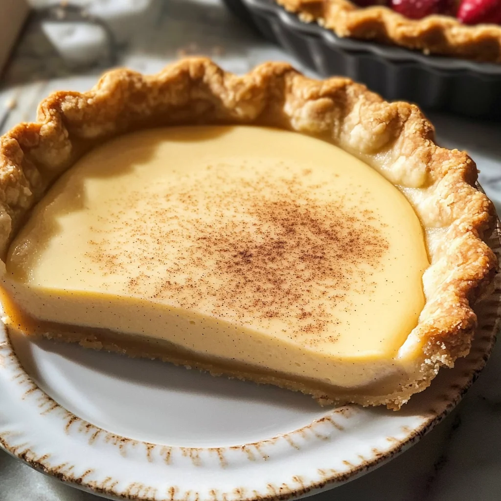 Christmas Eve Cinnamon-Vanilla Custard Pie – Creamy Holiday Dessert Magic