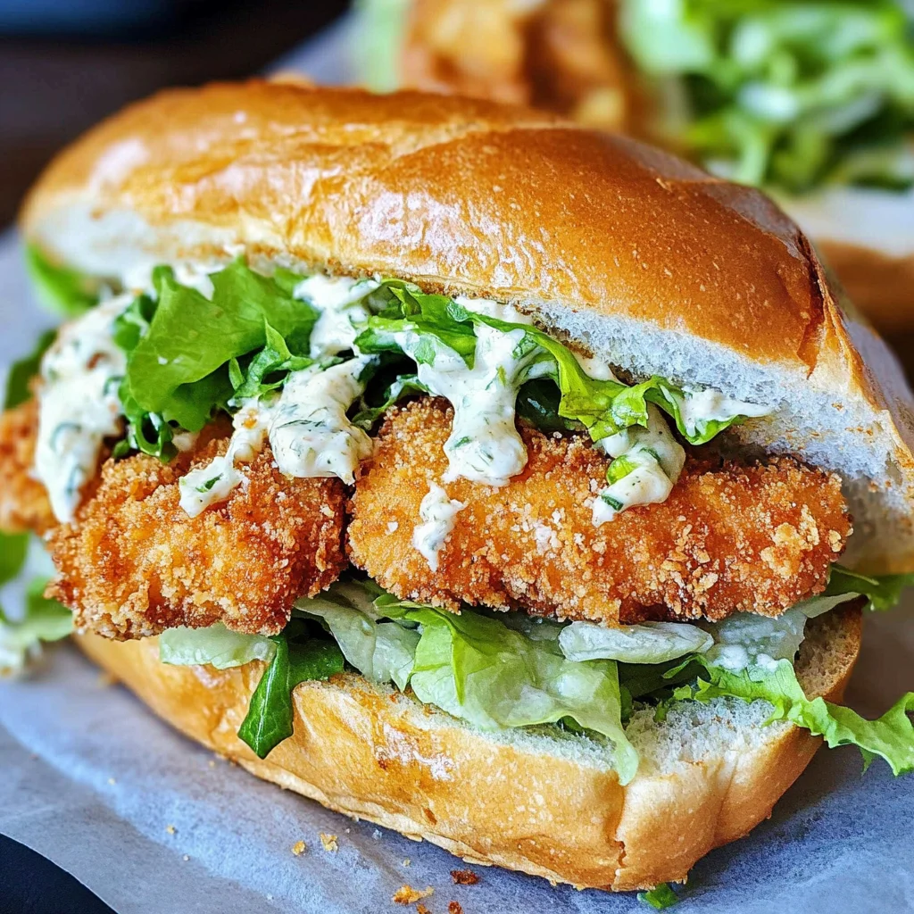 Crispy Chicken Caesar Sandwich