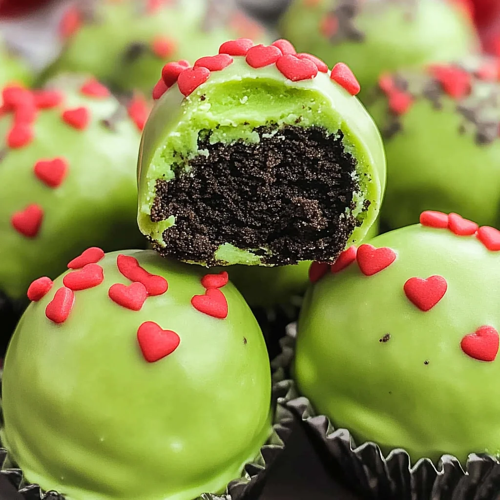 Grinch Oreo Balls