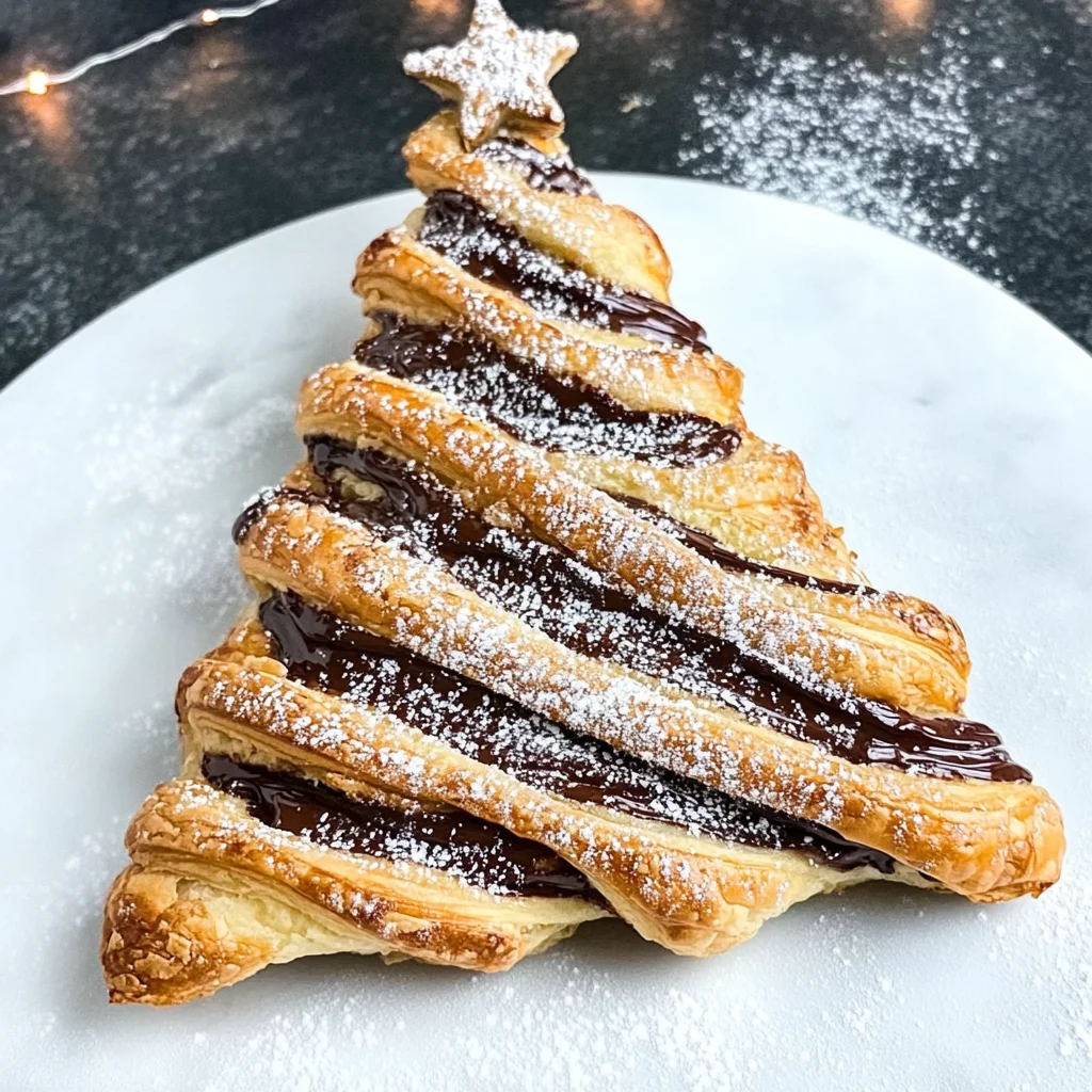 Nutella Puff Pastry Christmas Tree
