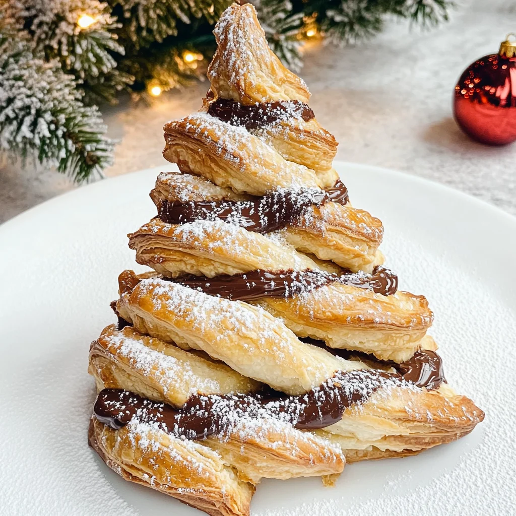 Nutella Puff Pastry Christmas Tree