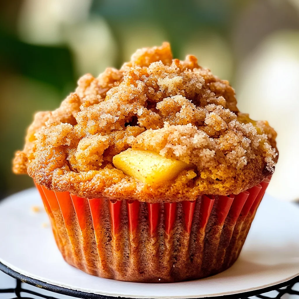 Small Batch Apple Pumpkin Streusel Muffins