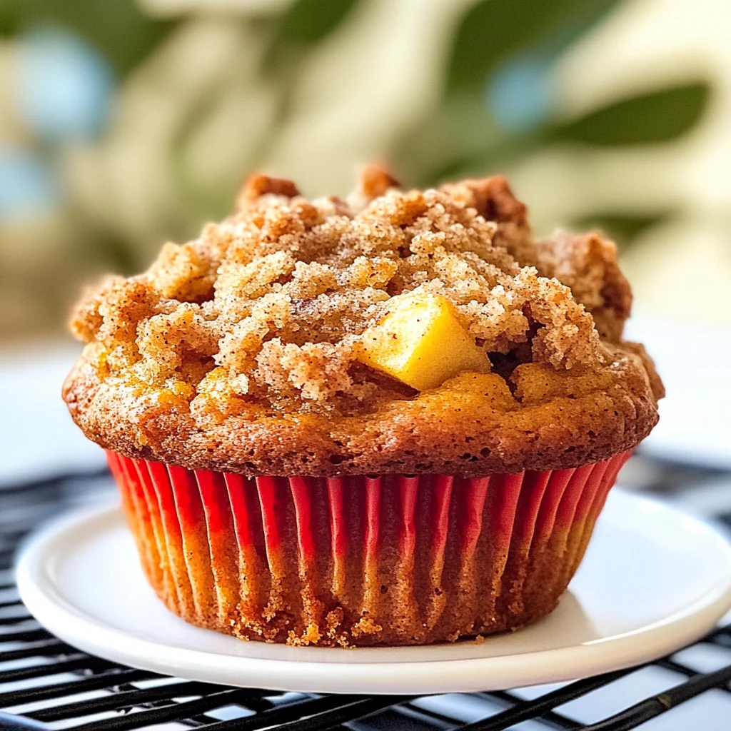Small Batch Apple Pumpkin Streusel Muffins