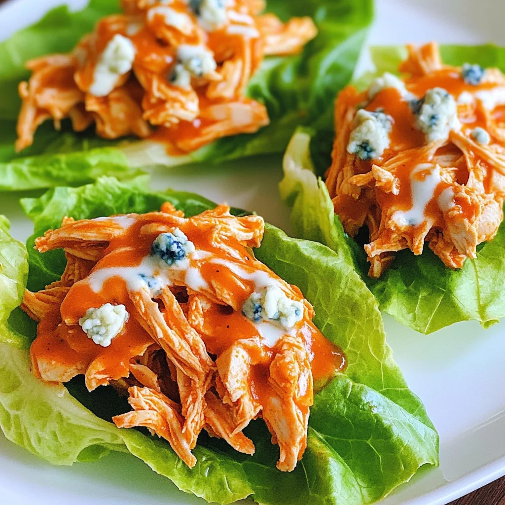 Buffalo Chicken Lettuce Wraps