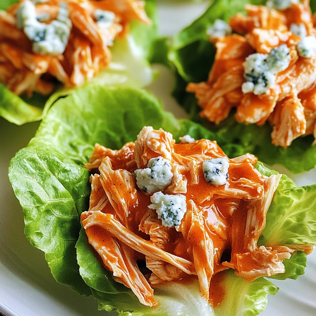 Buffalo Chicken Lettuce Wraps
