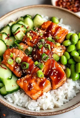 Honey Sriracha Salmon Bowls