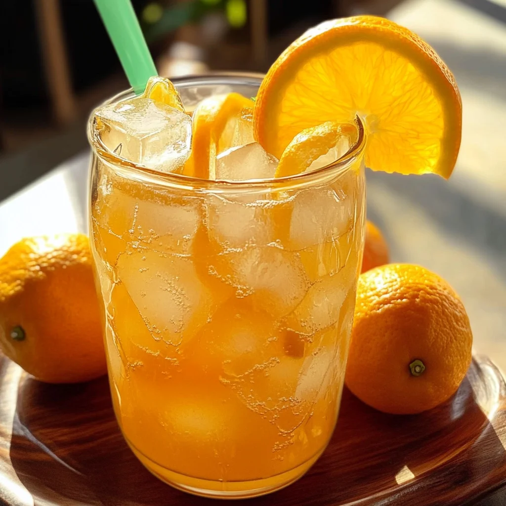 Iced Orange Ginger Green Tea