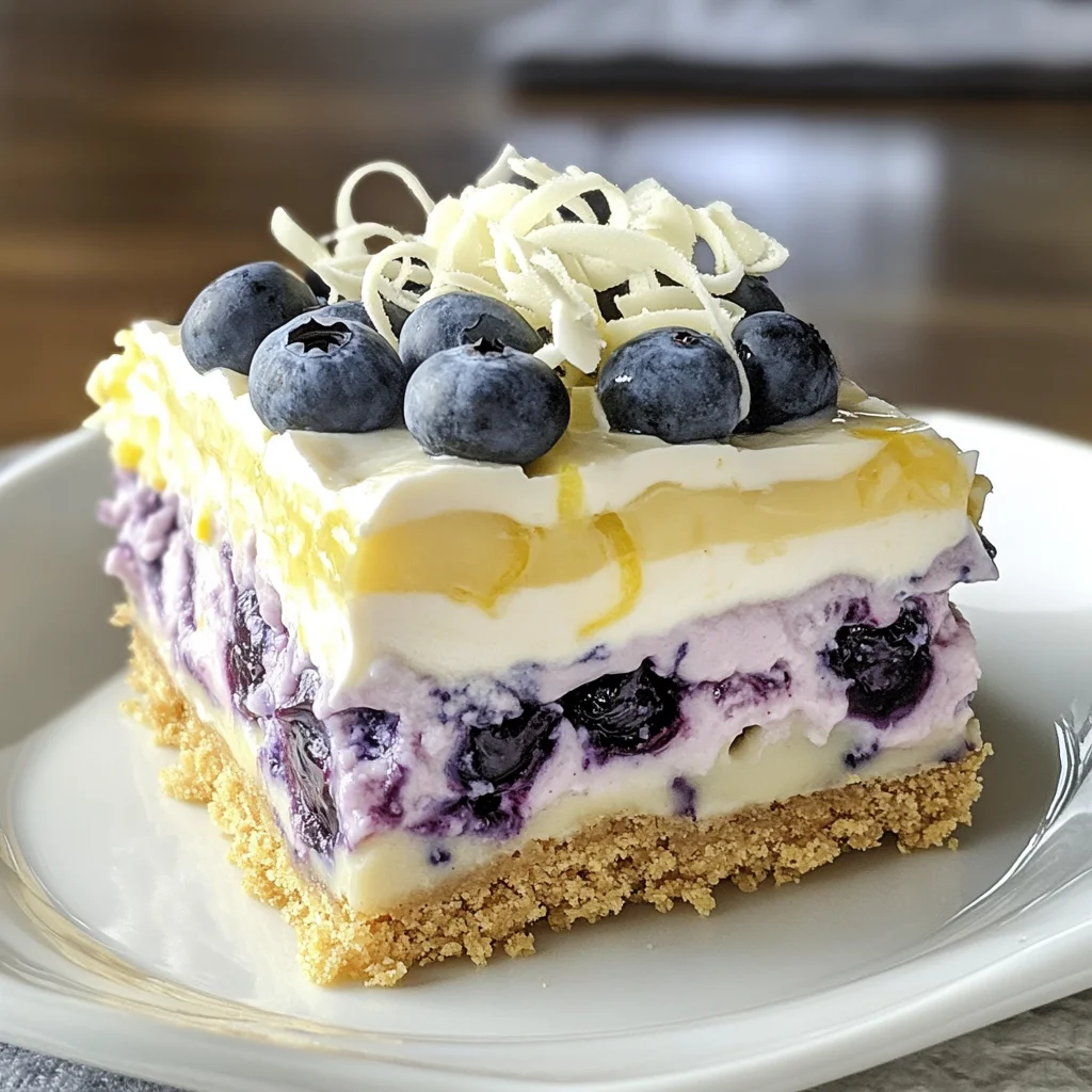 Lemon Blueberry Lasagna