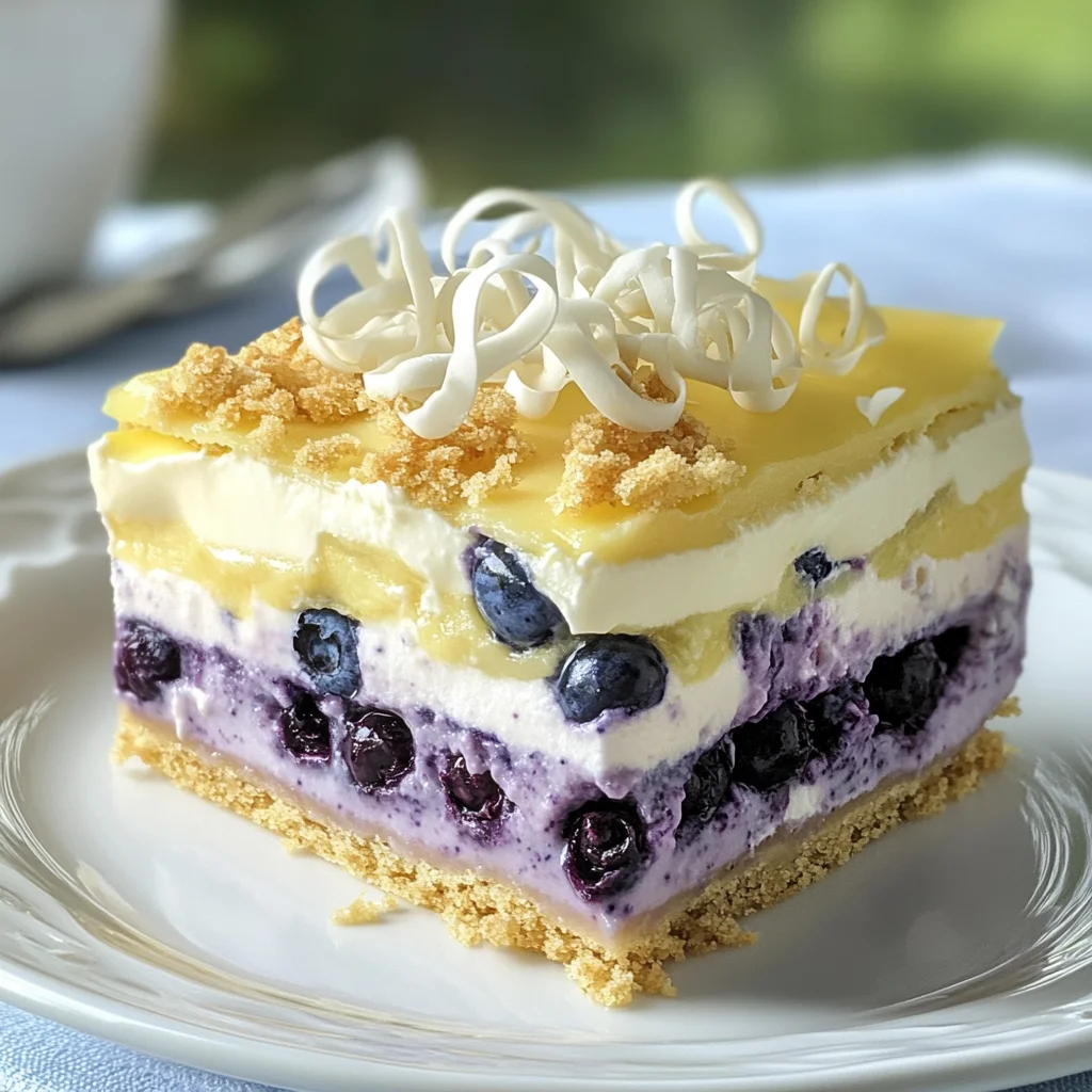 Lemon Blueberry Lasagna
