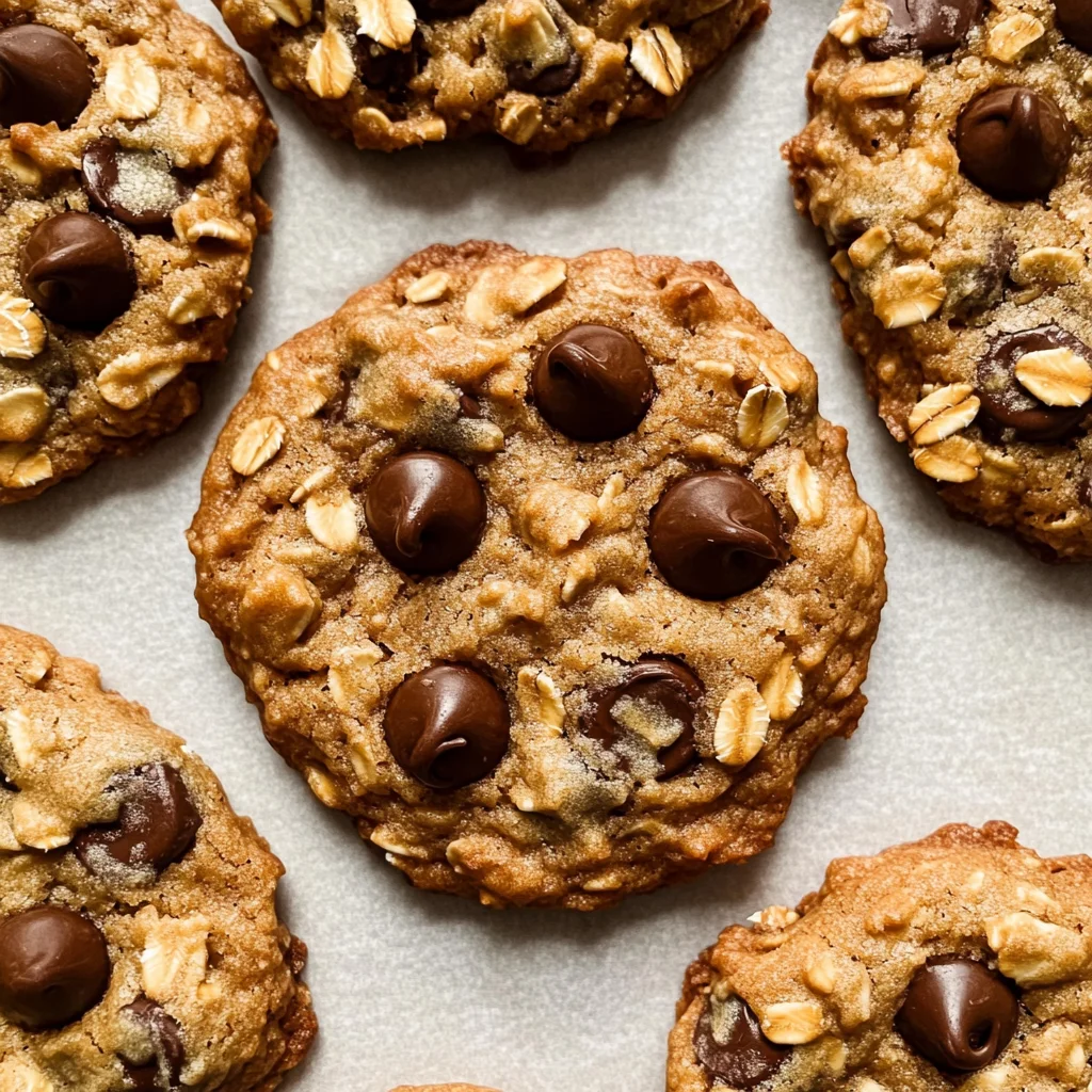 Peanut Butter Oatmeal Chocolate Chip Cookies