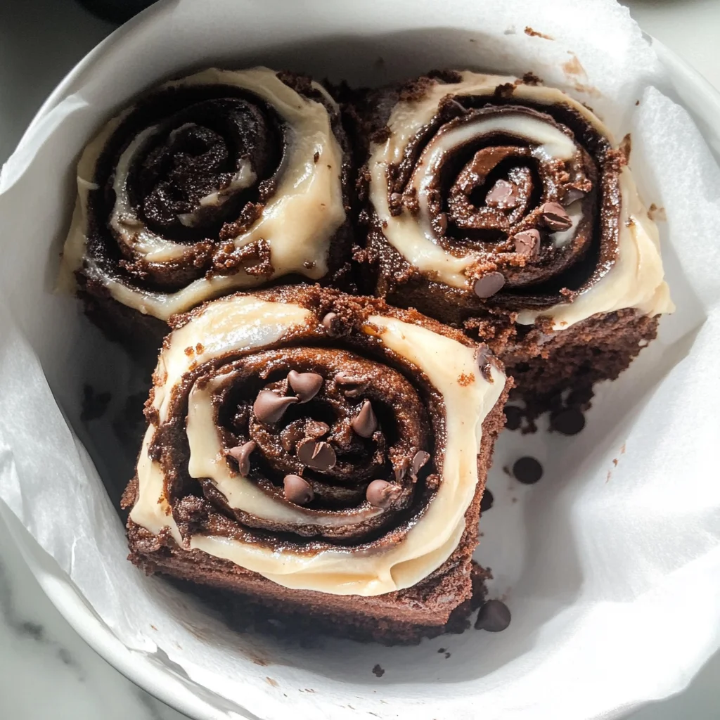 Small Batch MOLTEN Double Chocolate Cinnamon Rolls - Vegan!