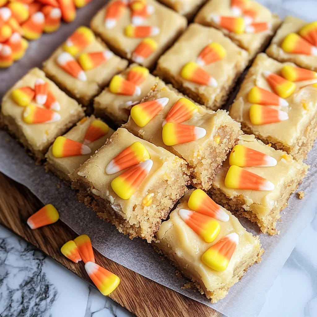 Candy Corn Cookie Bars
