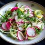 Radish and Fennel Salad with Lemon Dressing