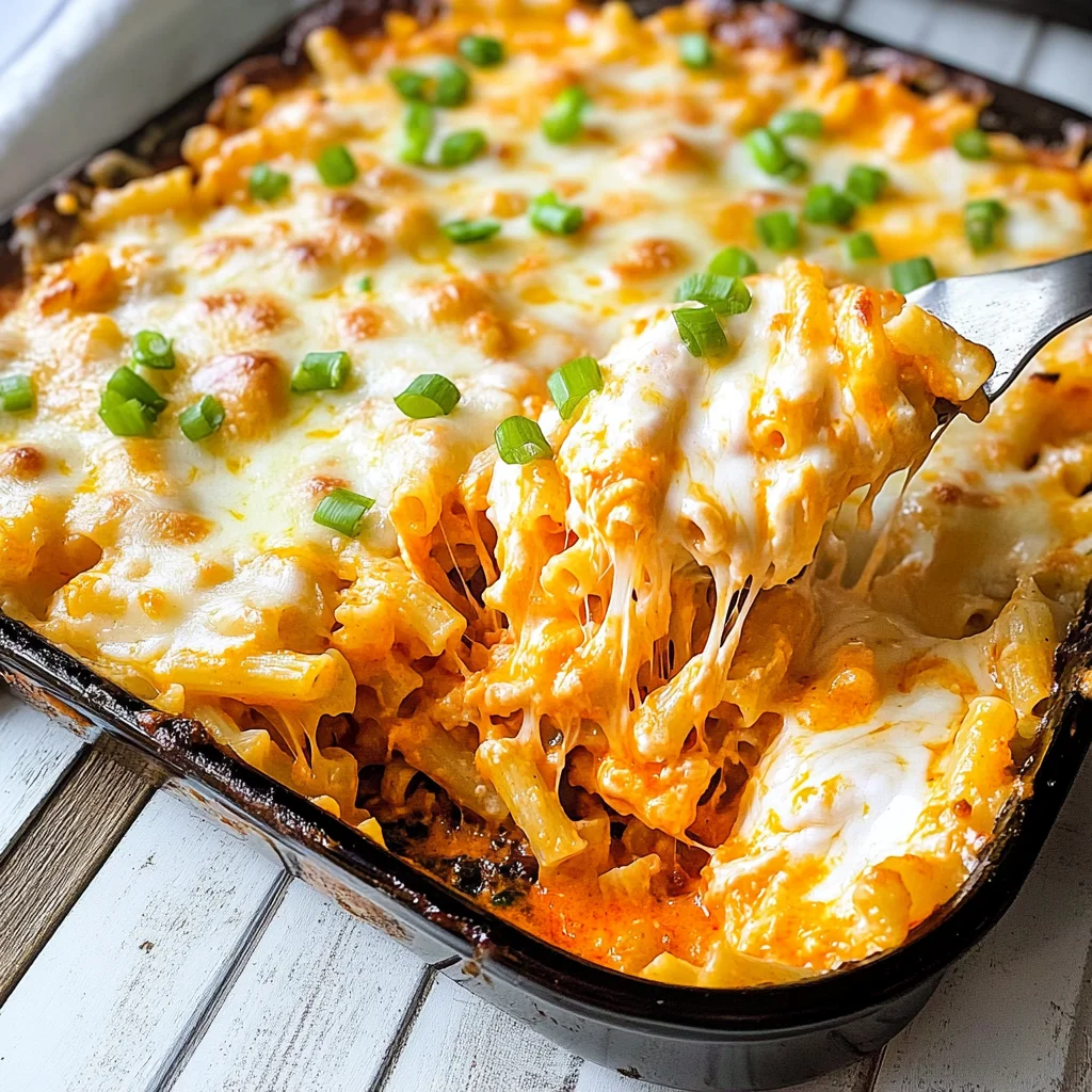 Ranch Buffalo Pasta Bake