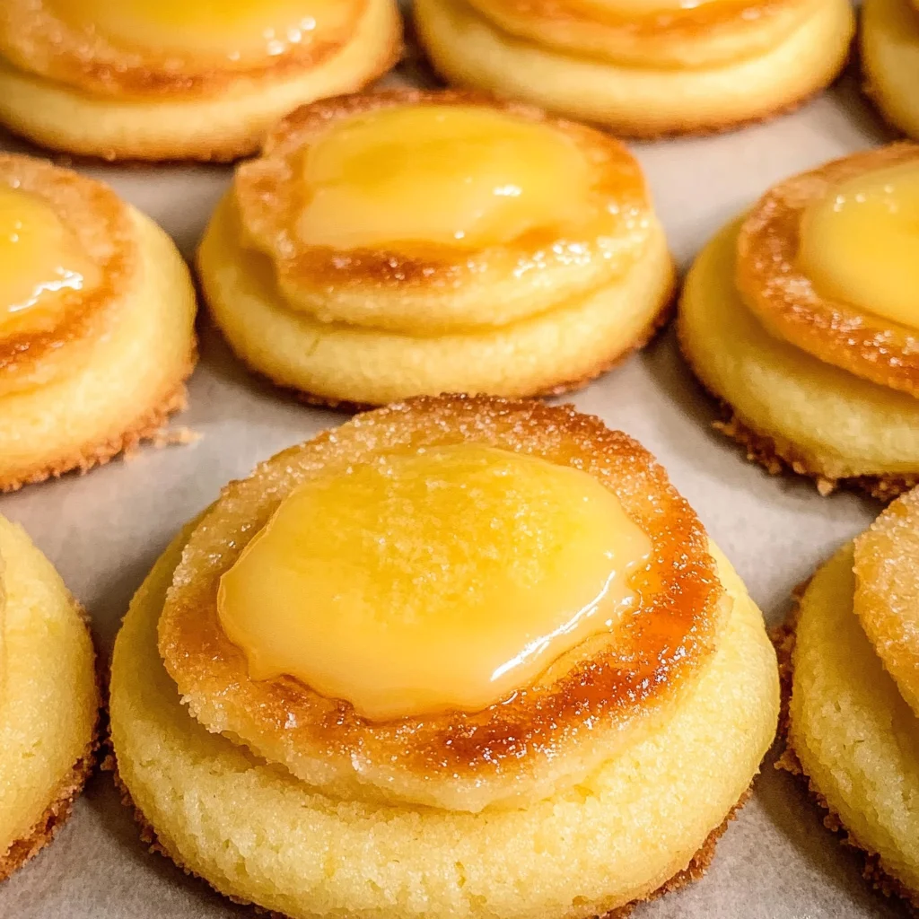 Luscious Lemon Curd Crème Brûlée Cookies