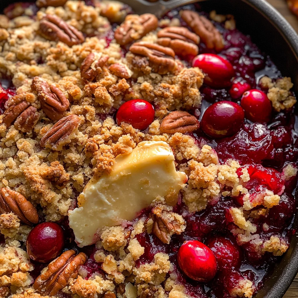Cranberry Orange Pecan Crisp