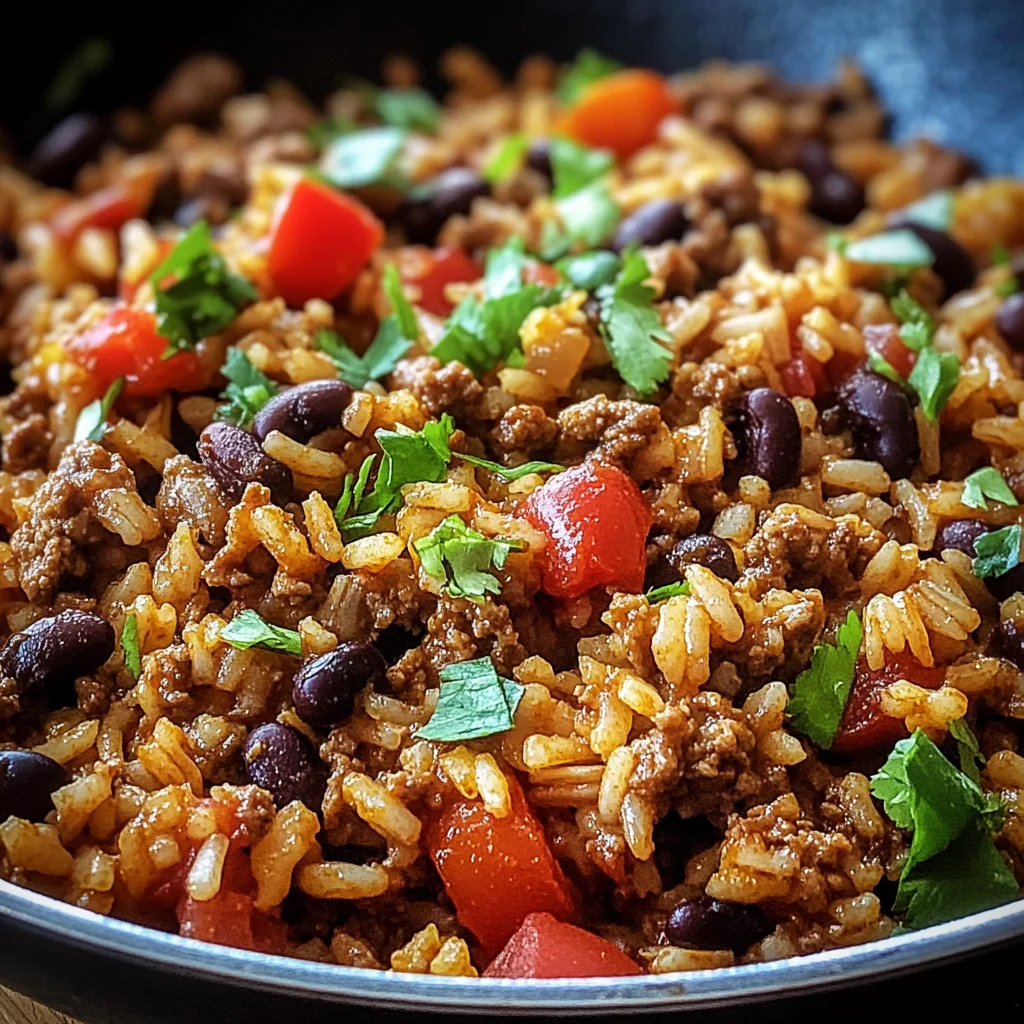 One-Skillet Smoky Honey Chili Beef Rice