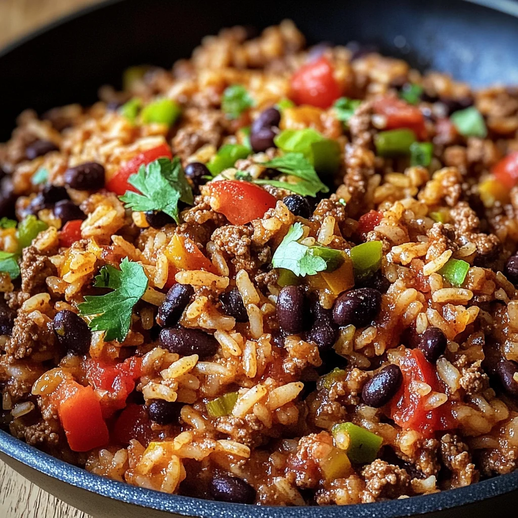 One-Skillet Smoky Honey Chili Beef Rice