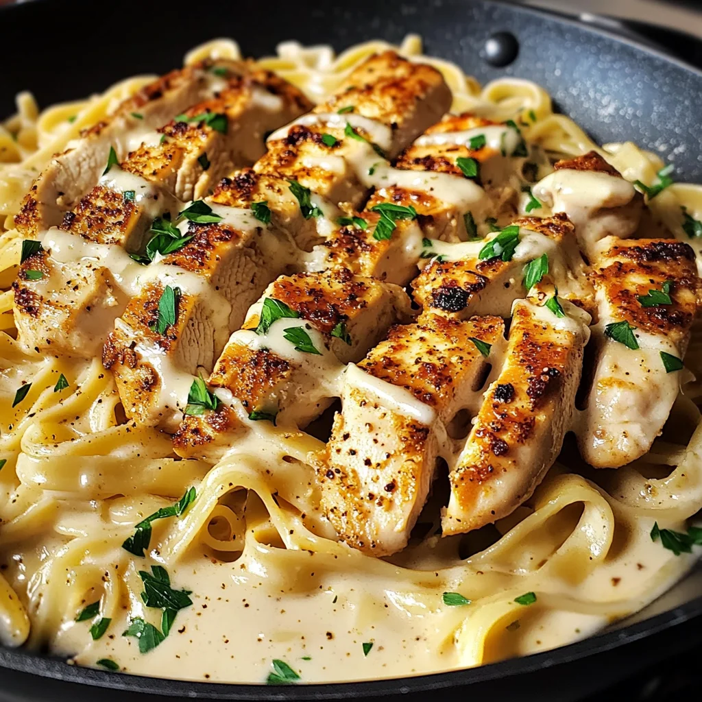 One-Skillet Spicy Cajun Chicken Alfredo