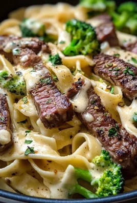 One Pan Pepper Jack Steak Alfredo