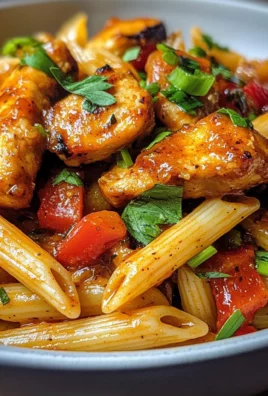 One Pot Sweet Chili Honey BBQ Chicken Pasta